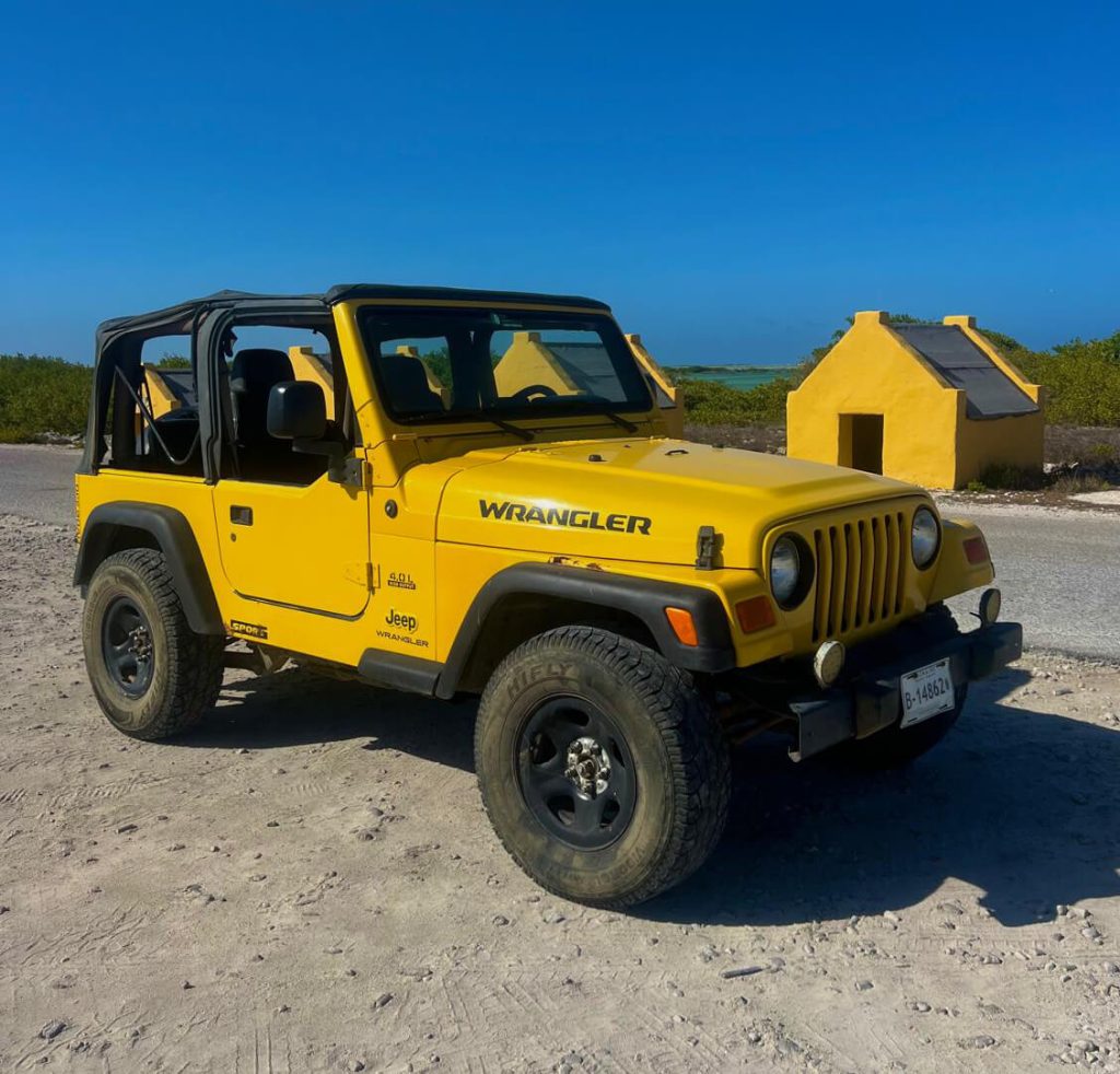 Rent Jeep Wrangler Yellow Bonaire - On Wheels Rental Bonaire